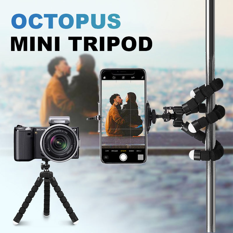 Flexible Mini Octopus Tripod (Remote control included) – alivelydoll